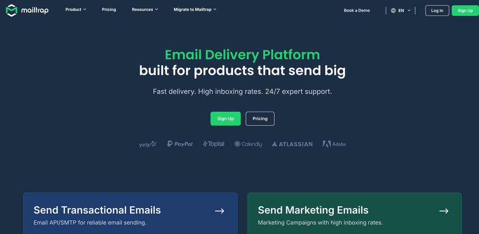 Top 10 Mailtrap Alternatives